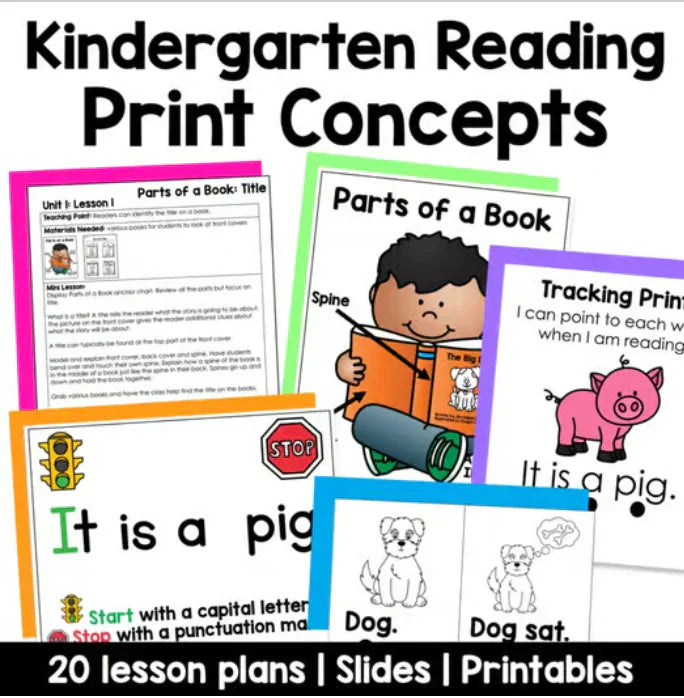 How to Teach Concepts of Print in Kindergarten – ThatKinderMama
