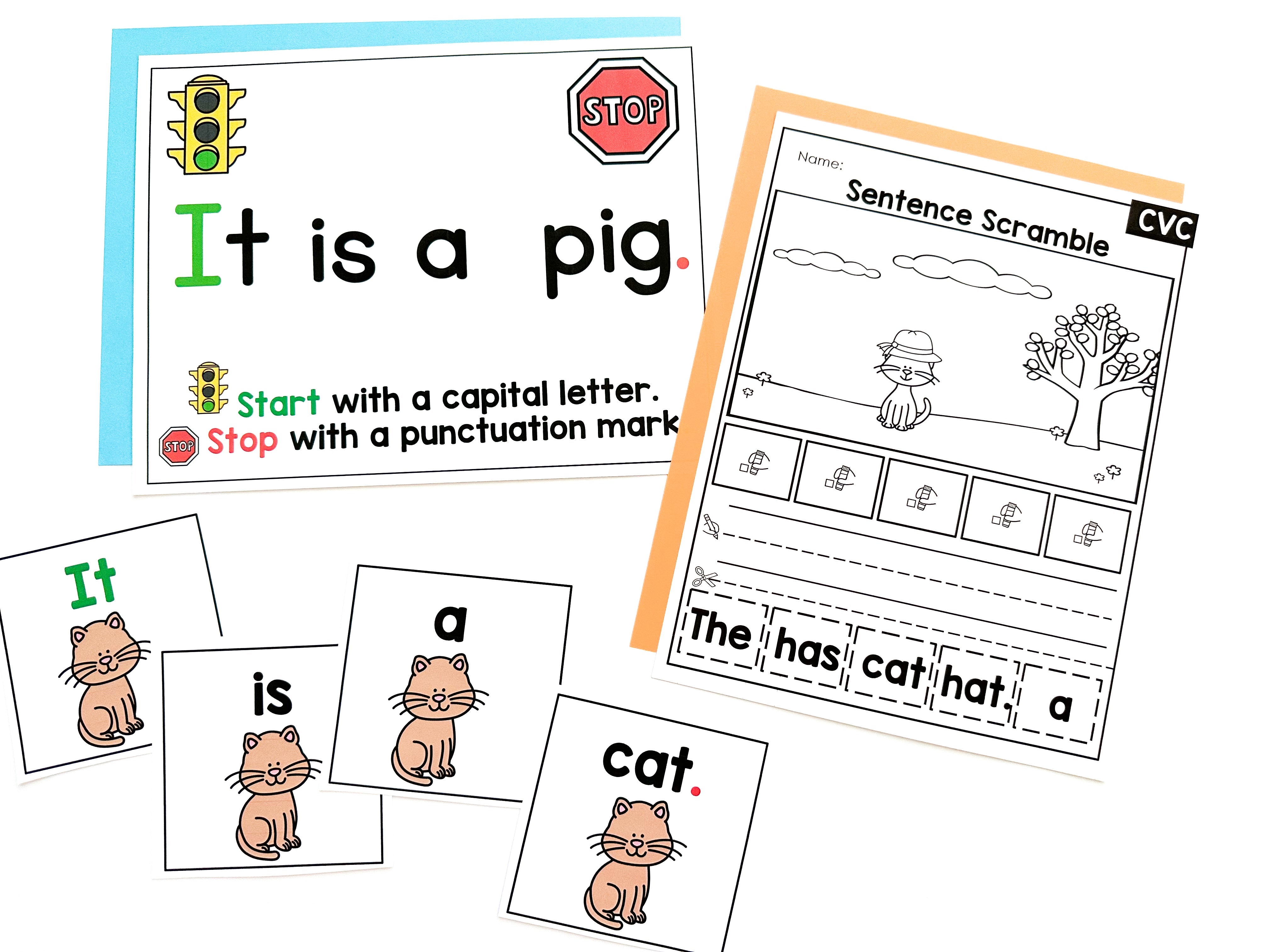 How to Review Sentence Structure with First Grade Students – ThatKinderMama