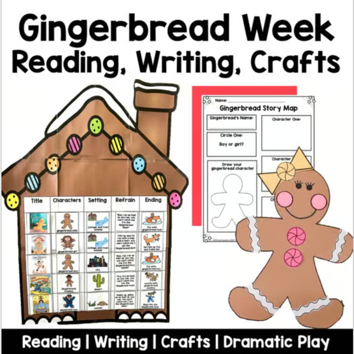 Gingerbread Week Unit | Kindergarten Reading and Writing – ThatKinderMama