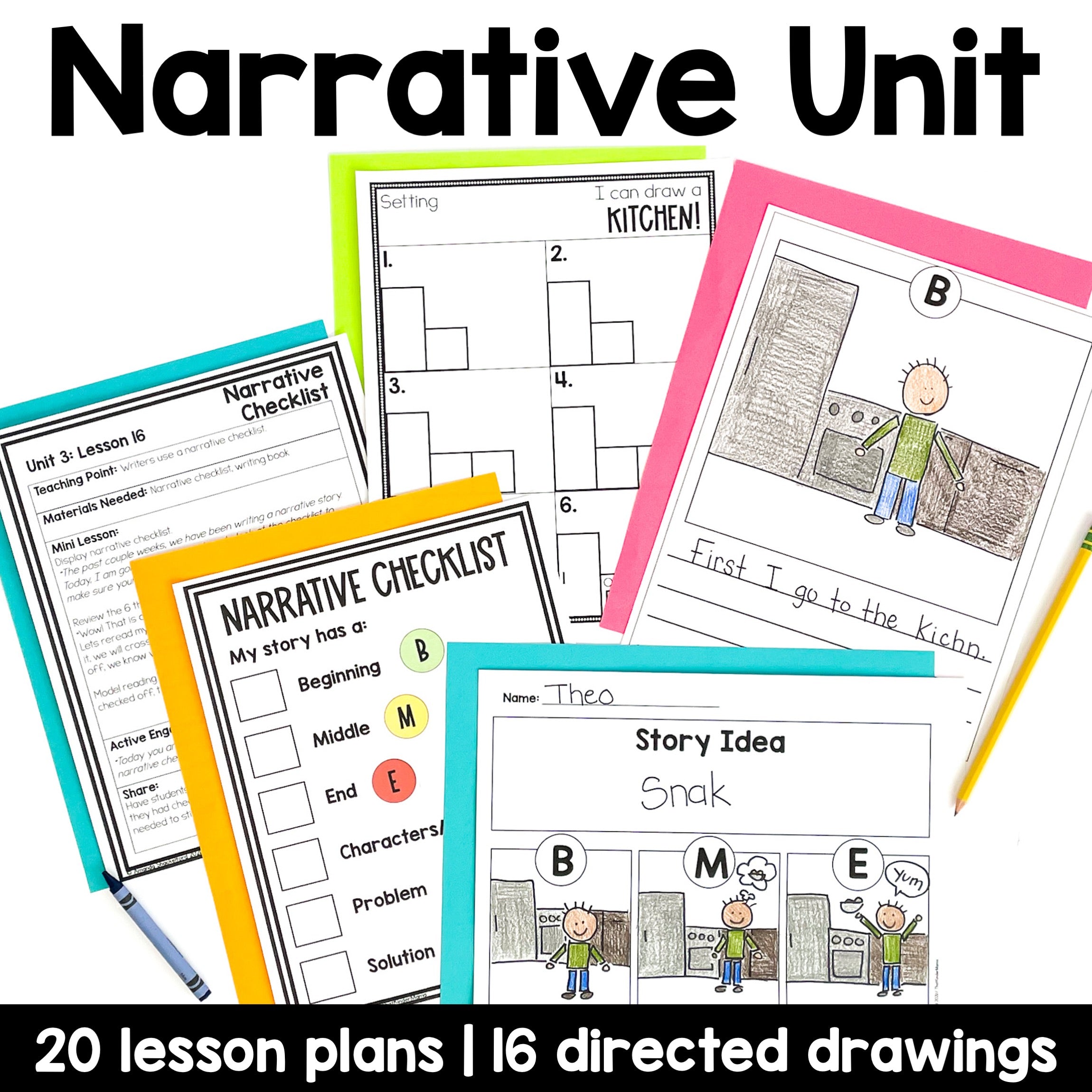 Narrative Unit for Kindergarten Writing – ThatKinderMama