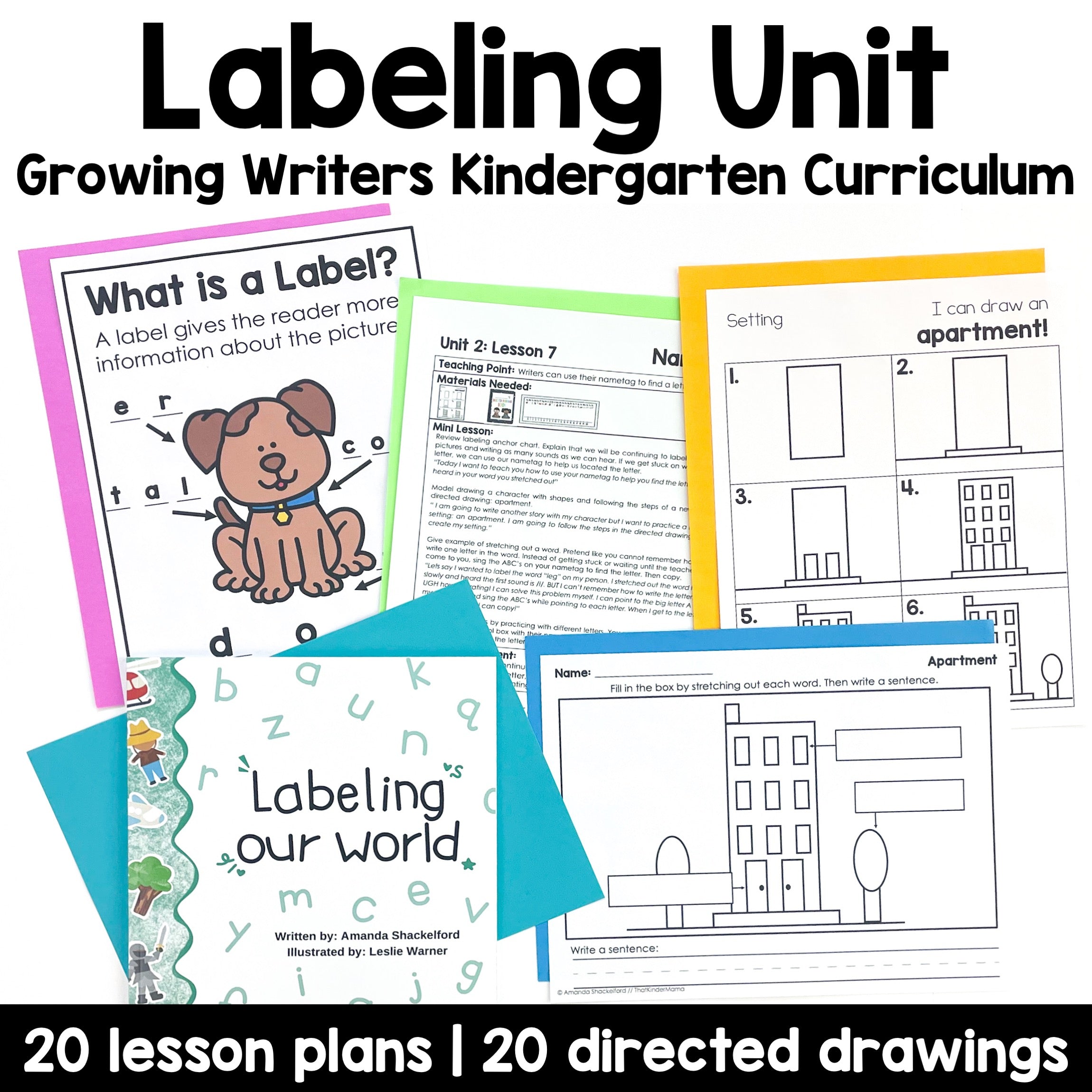 Kindergarten Labeling Unit I Can Label and Write Labeling Our World Gr ...