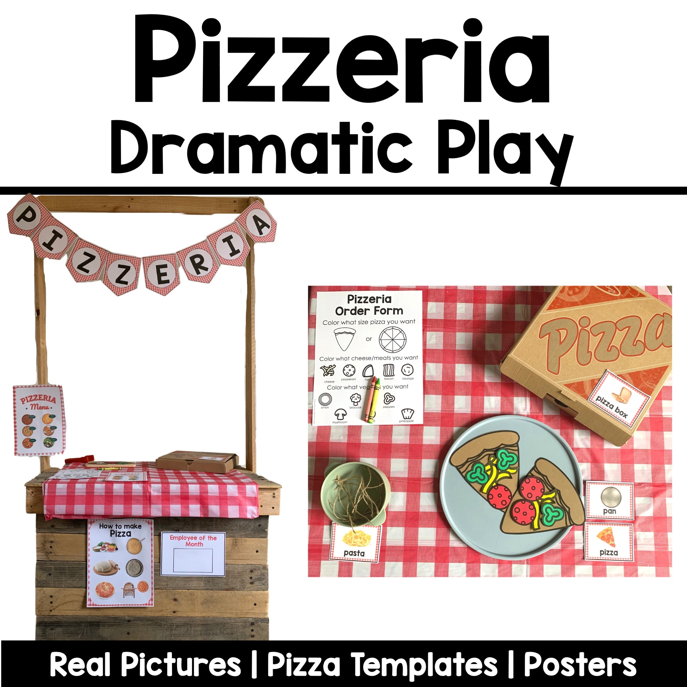 Pizzeria Dramatic Play | Pizza Shop – ThatKinderMama