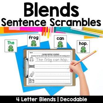 Blends Decodable Sentence Scrambles | Science of Reading – ThatKinderMama