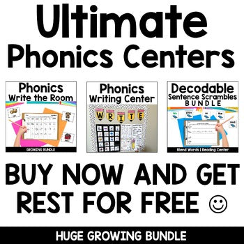 Science of Reading Kindergarten Phonics Centers – ThatKinderMama