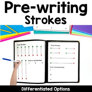 Prewriting Strokes | Tracing Practice – ThatKinderMama