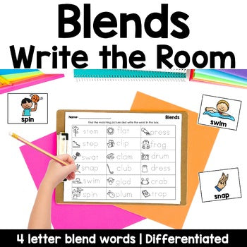 Blends Write the Room | Science of Reading – ThatKinderMama