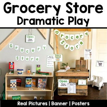 Grocery Store Dramatic Play | Real Pictures – ThatKinderMama