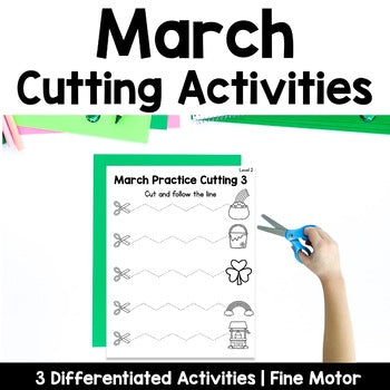March Cutting Pages | Fine Motor Tubs | Morning Work – ThatKinderMama