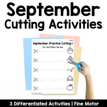 September Cutting Pages | Fine Motor Tubs | Morning Work – ThatKinderMama