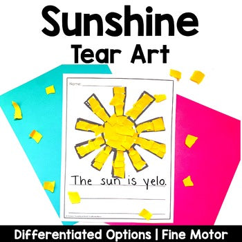 Sun Tear Art Craft | Spring Summer Craft – ThatKinderMama