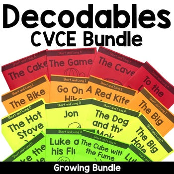 Long Vowels Decodable Books | CVCE and Short Vowels – ThatKinderMama