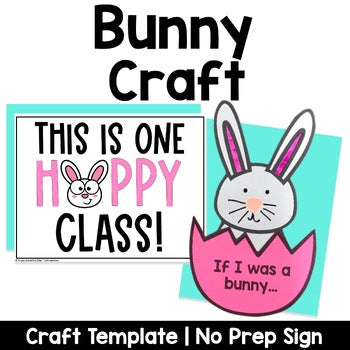 Bunny Craft | Spring Bulletin Board | Easter – ThatKinderMama