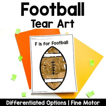 Football Tear Art Craft | Fall – ThatKinderMama