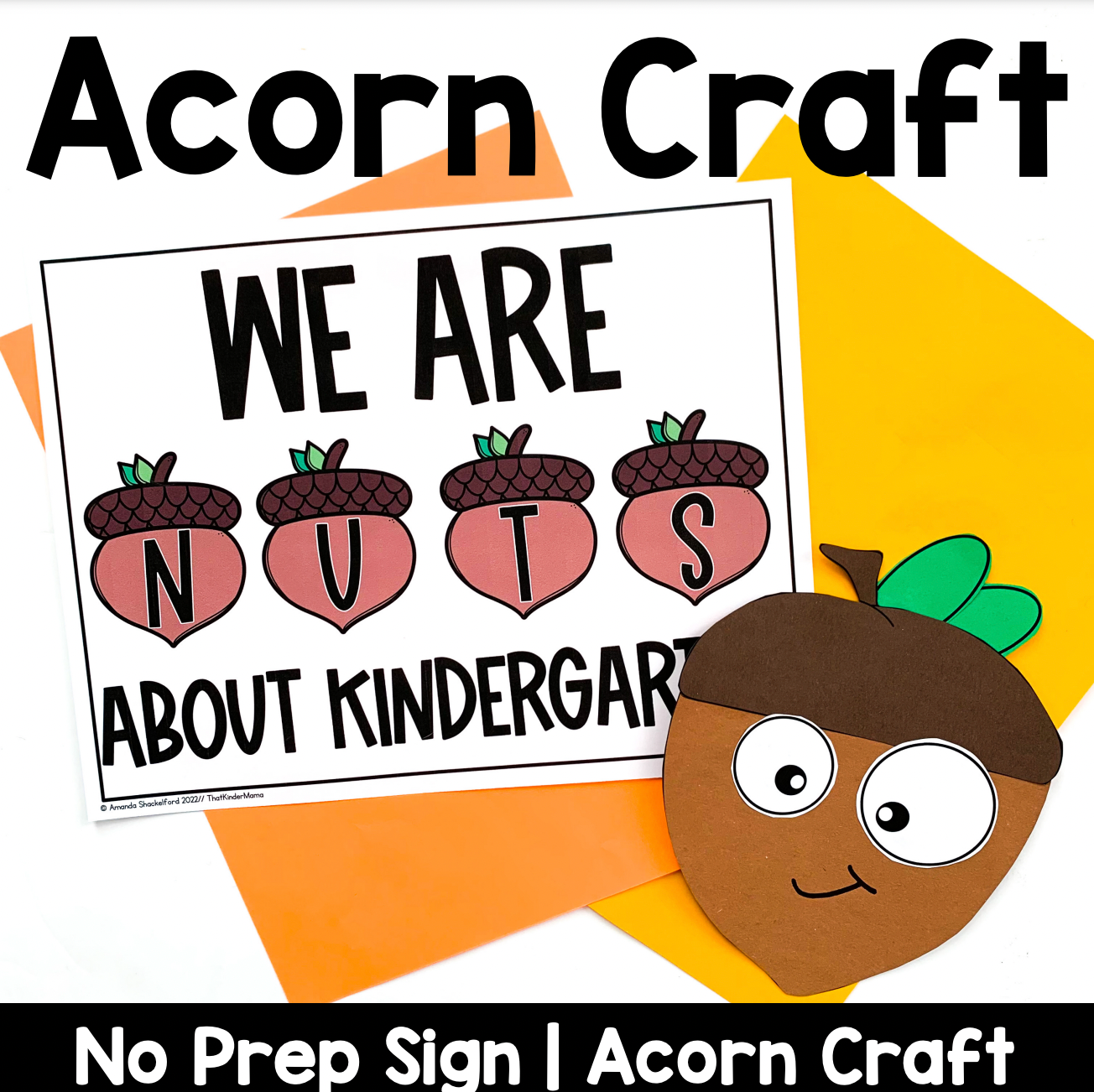 Acorn Craft | November Bulletin Board – ThatKinderMama