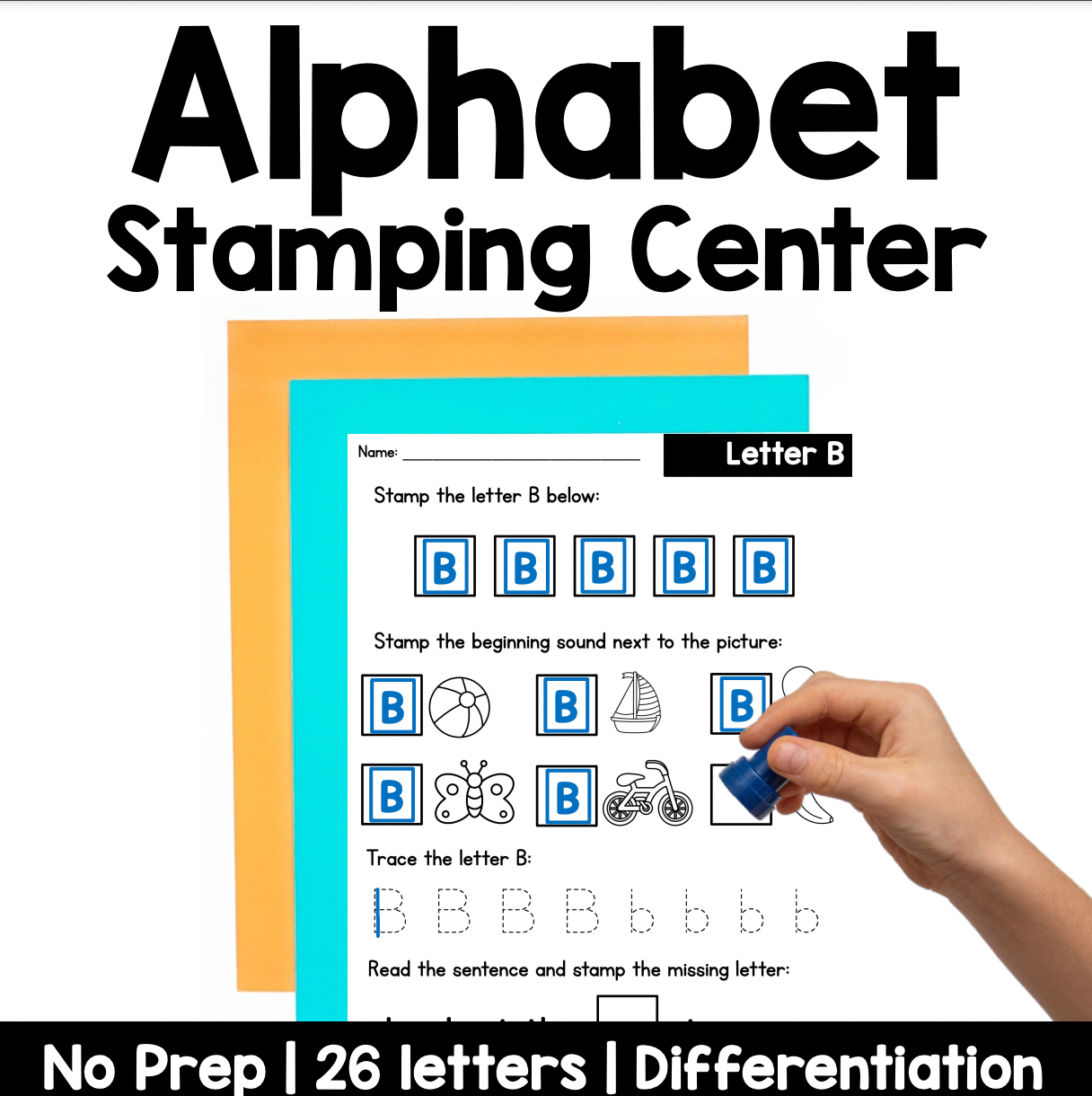 Alphabet Stamping Center | No Prep – ThatKinderMama