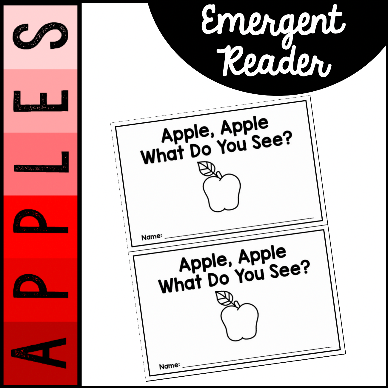 Apple, Apple What Do You See? | Emergent Reader | Apples – ThatKinderMama