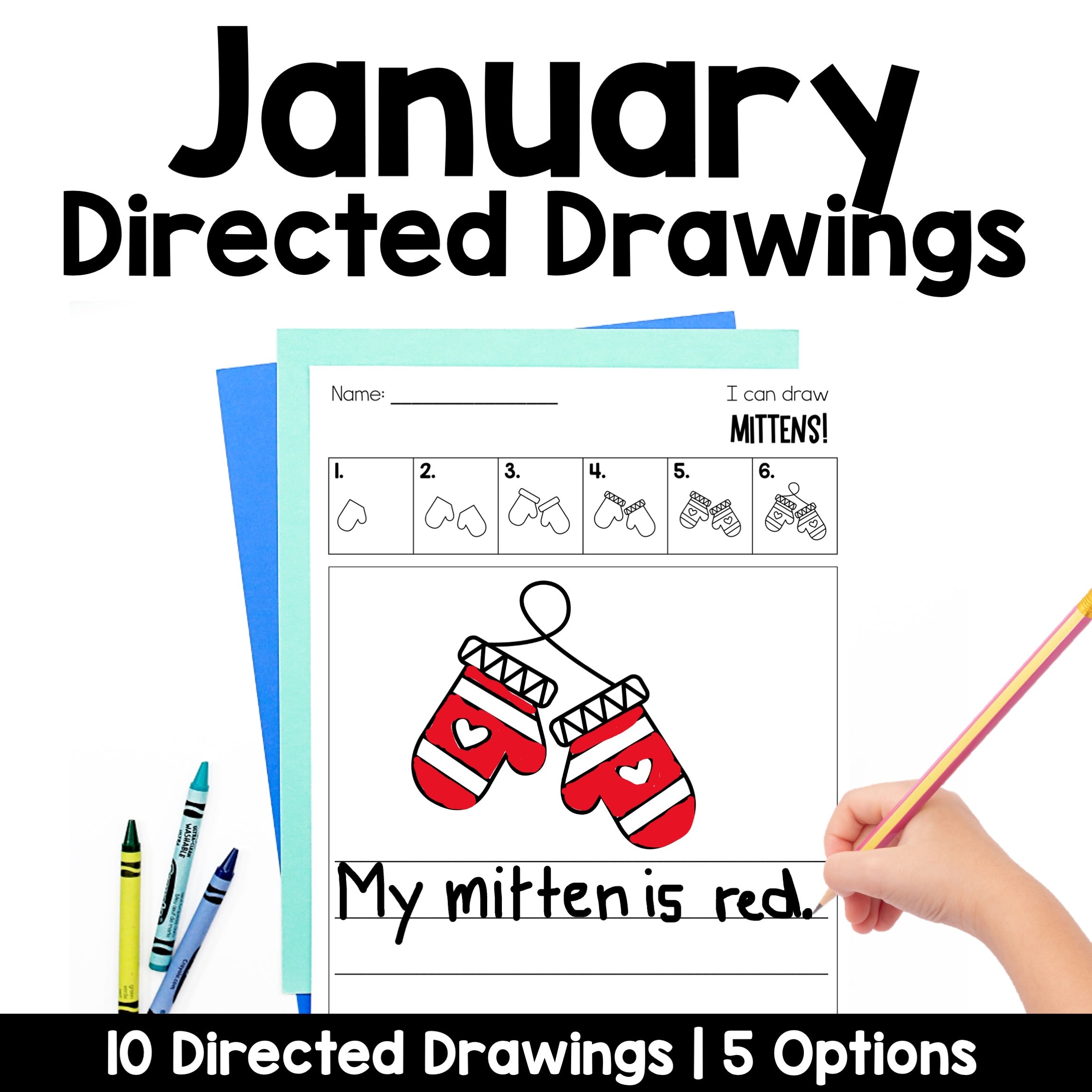 January Directed Drawings – ThatKinderMama