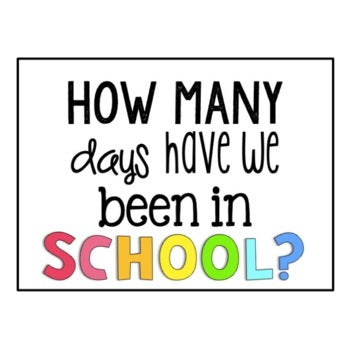 How Many Days Have We Been In School | Bright Rainbow Decor | Bulletin ...