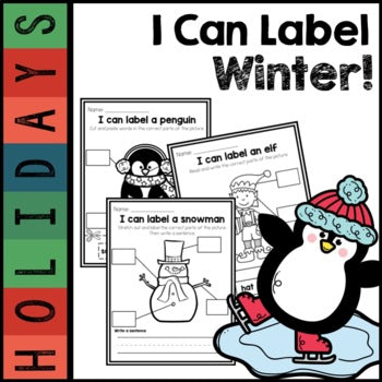 I can Label Winter | December | Holidays – ThatKinderMama