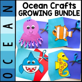 Ocean Crafts GROWING Bundle | Aquatic Animals | Zoo Animals ...