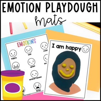 Emotions and Feelings Playdough Mats | Calming Corner – ThatKinderMama