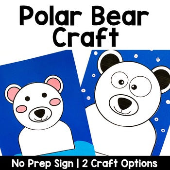 Polar Bear Craft | Winter Bulletin Board – ThatKinderMama