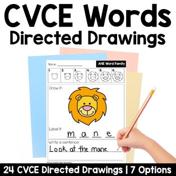 CVCE Words Directed Drawings | Decodable | Phonics – ThatKinderMama