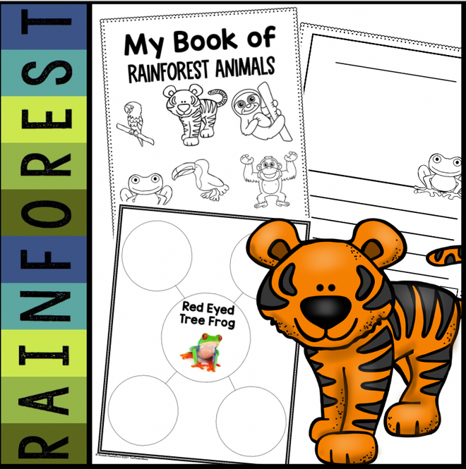All About the Rainforest | Kindergarten | Writing | Nonfiction Unit ...