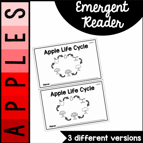 Apple Life Cycle | Emergent Reader | Apples – ThatKinderMama