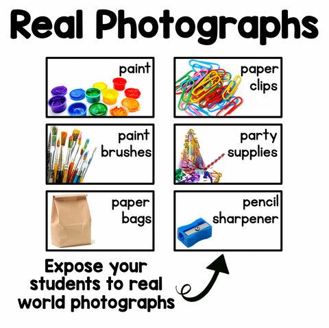 Classroom Supply Labels Real Pictures | Nonfiction | Editable ...