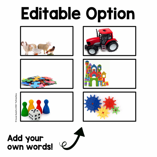 Classroom Toy Labels Real Pictures | Nonfiction | Editable – ThatKinderMama