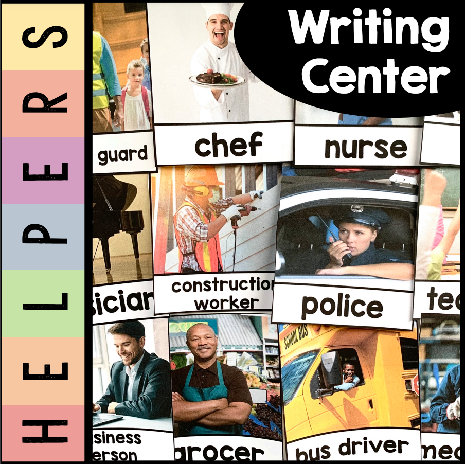 Community Helper Writing Center | Nonfiction Real Pictures | Editable ...