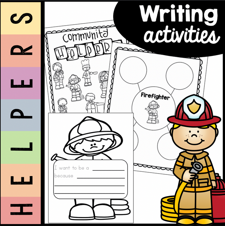 Community Helpers Writing | Kindergarten | Craft – ThatKinderMama