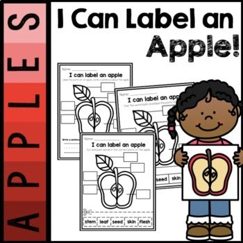 I can Label an Apple | Apple Parts – ThatKinderMama