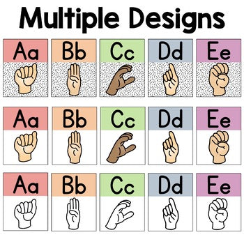 Pastel Rainbow Dalmatian ASL Animal Alphabet Poster | Editable ...