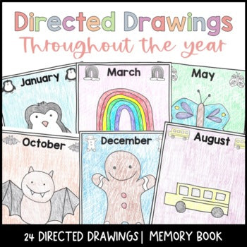 Monthly Directed Drawings Throughout the Year | Memory Book | Parent G ...