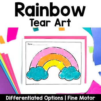Rainbow Tear Art Craft – ThatKinderMama