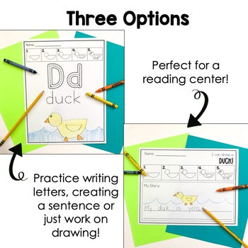 Directed Drawings with Shapes | Alphabet Animals – ThatKinderMama